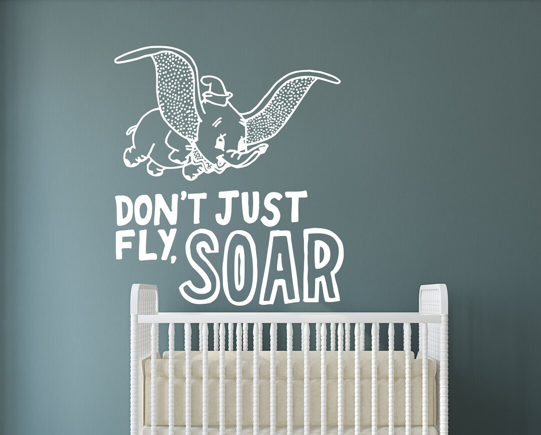 Dumbo Wall Decal Dumbo Wall Sticker Elephant Wall Decor for Nursery ...