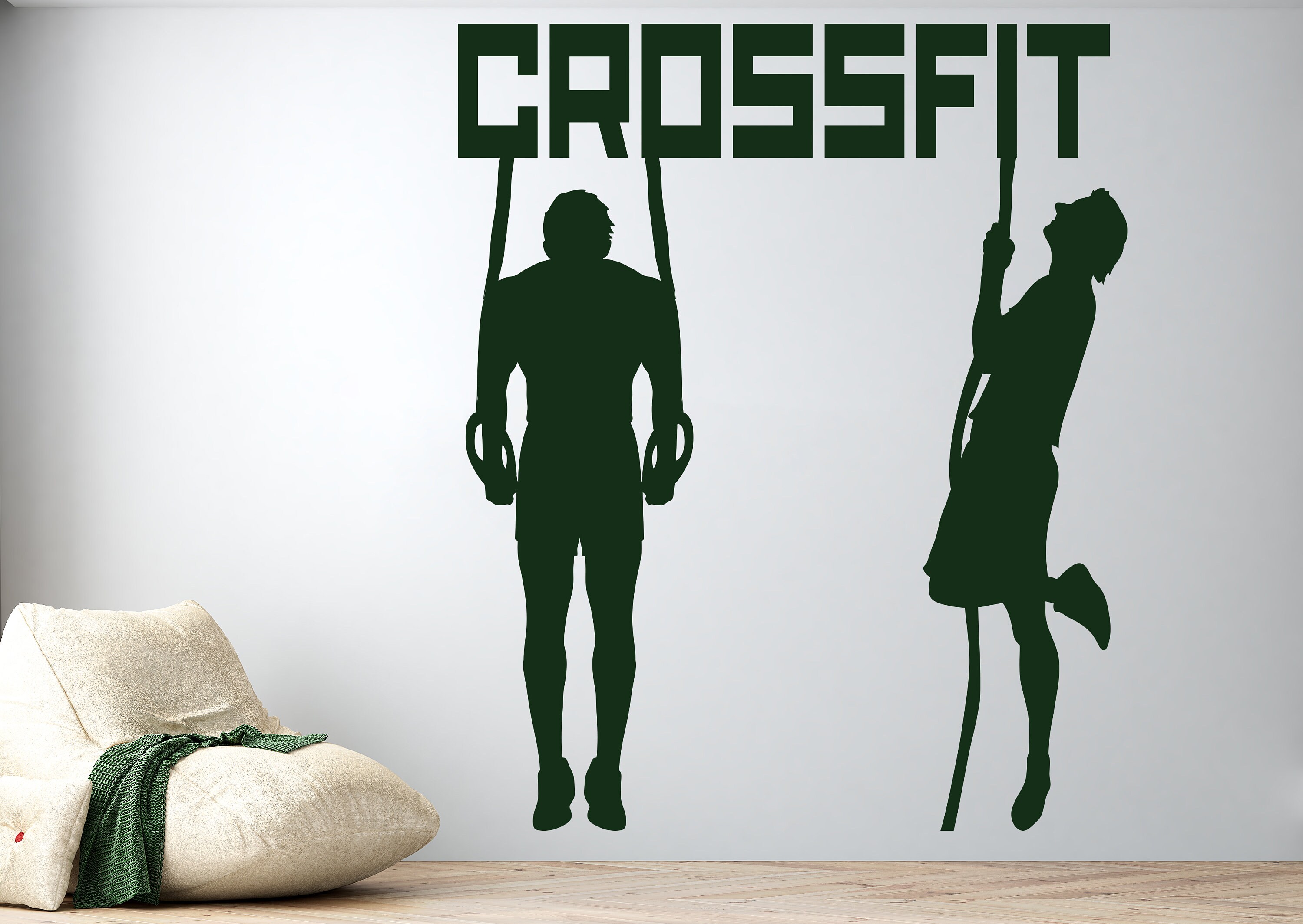 Crossfit Decal/workout Decal/crossfit Wall Decal.sport Wall Decal ...