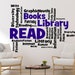 Library Wall Decal/ Classroom Wall Decal/ Reading Wall Decal/ Library ...