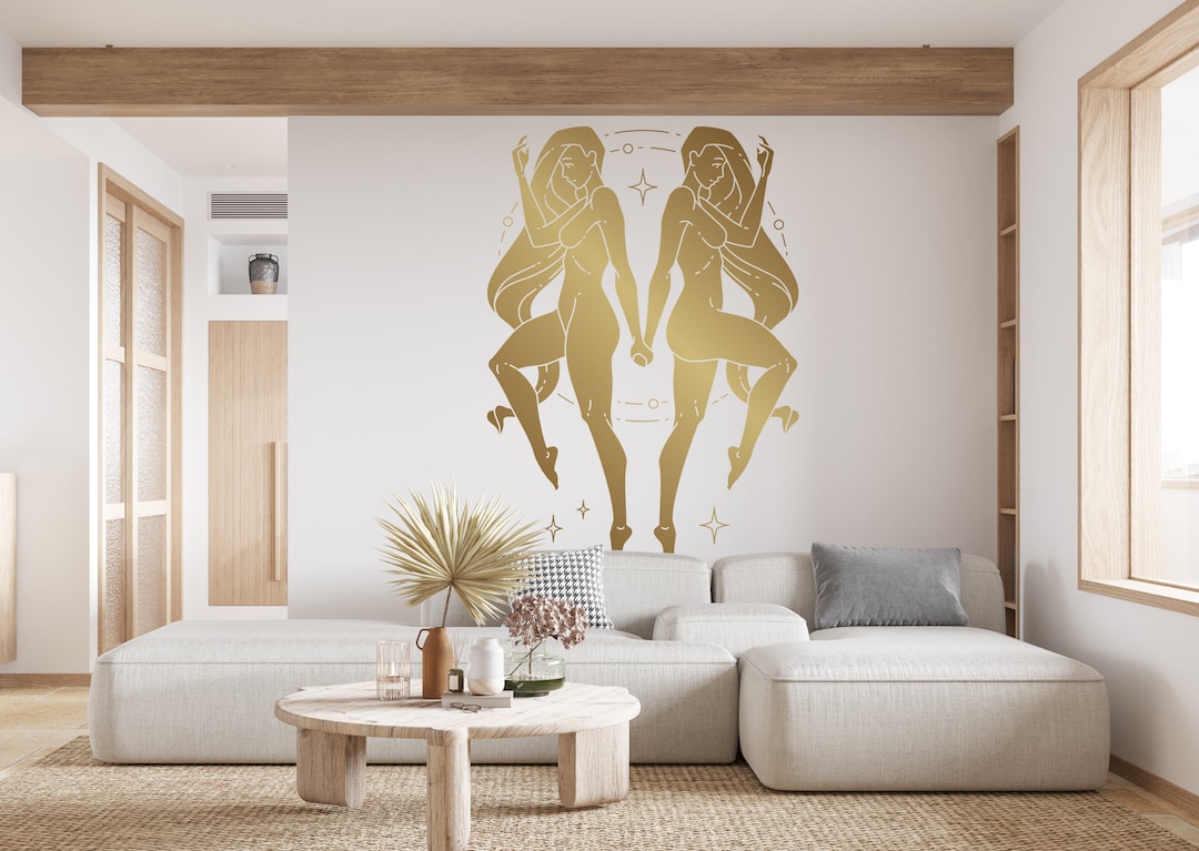 Zodiac Sign Wall Decal/ Zodiac Sign Stickers/ Gemini Zodiac Sign Decal ...