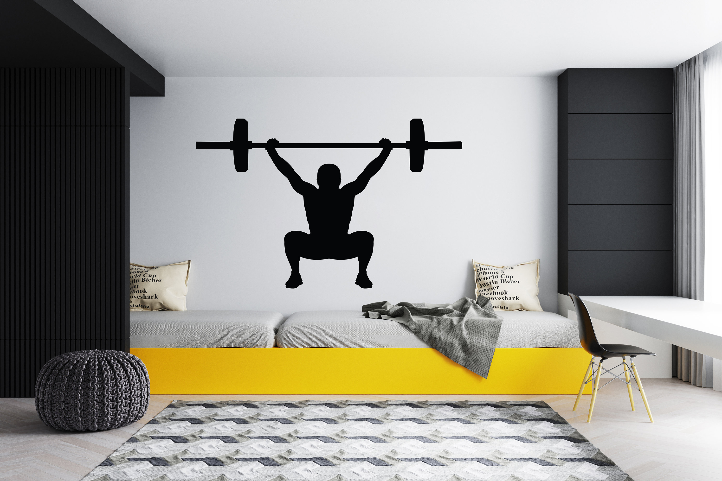 Crossfit Decal. Workout Decal.crossfit Wall Decal.sport Wall - Etsy