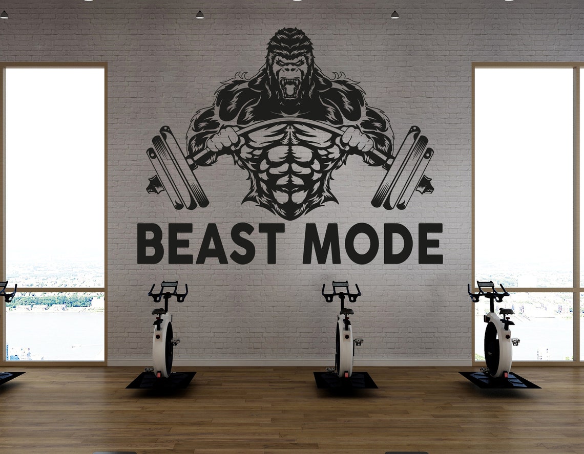 Sport Wall Decal/ Gym Wall Decal/ Fitness Wall Decal/ Workout - Etsy