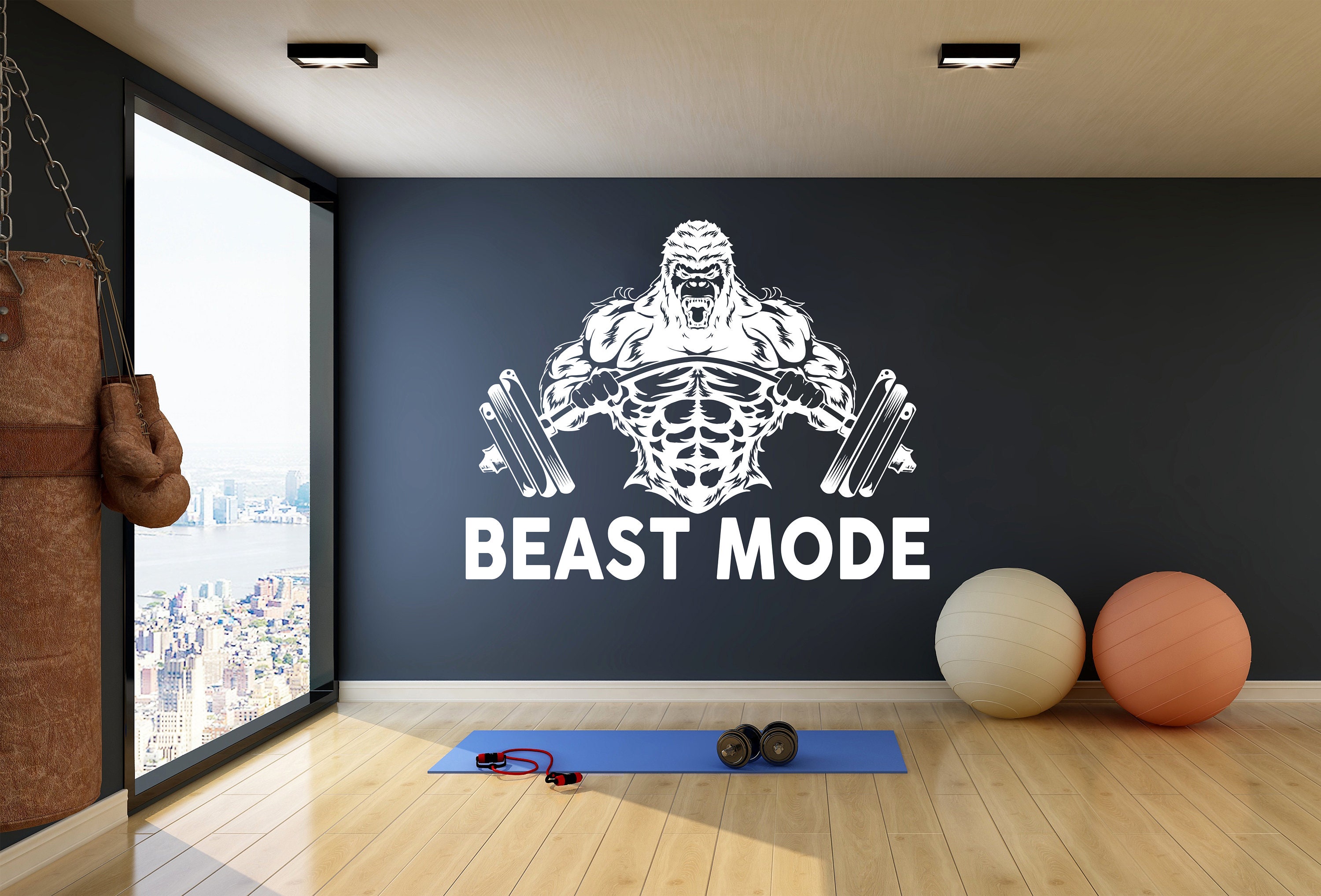 Sport Wall Decal/ Gym Wall Decal/ Fitness Wall Decal/ Workout Decal ...