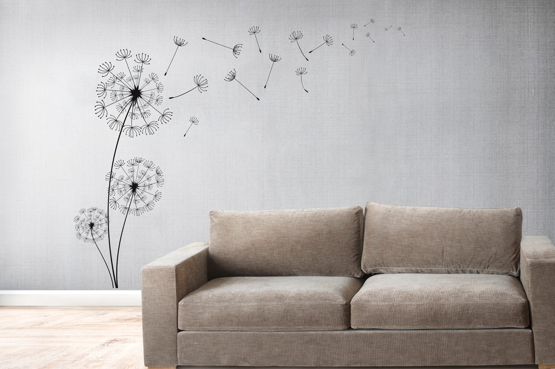 Dandelion Wall Decal/flowers Wall Decal/window Stickers/dandelion Seed ...