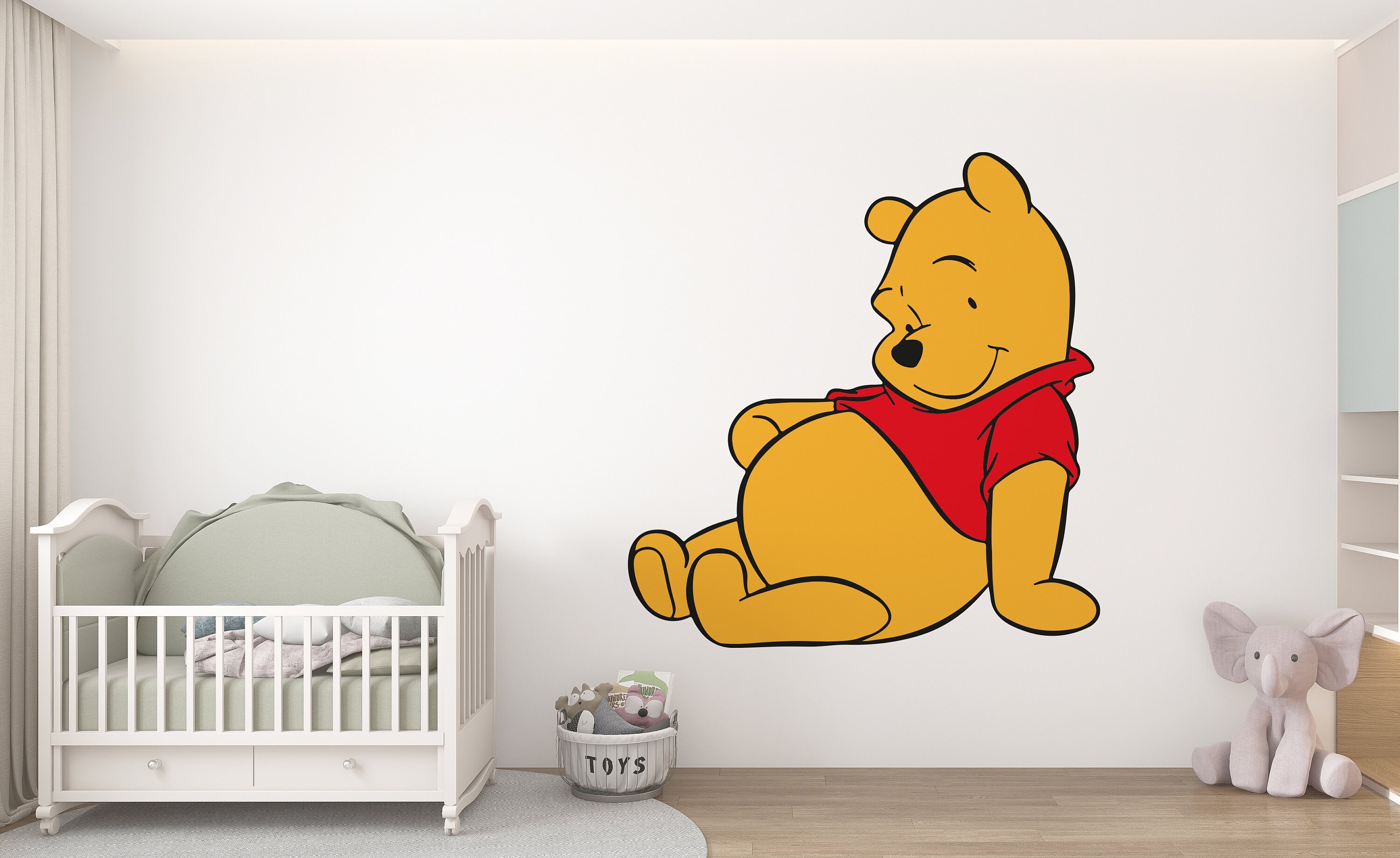 Winnie the Pooh Wall Decal for Kids Bedroom Wall Decor Winnie - Etsy