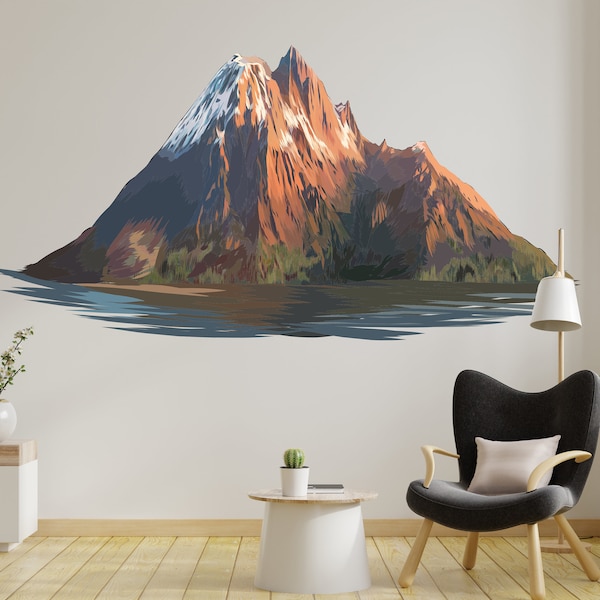 Mountain Wall Decal - Etsy