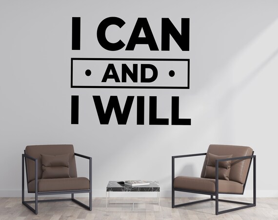 Motivational Quote Wall Decal/ Sayings Wall Decal/quotes Wall - Etsy