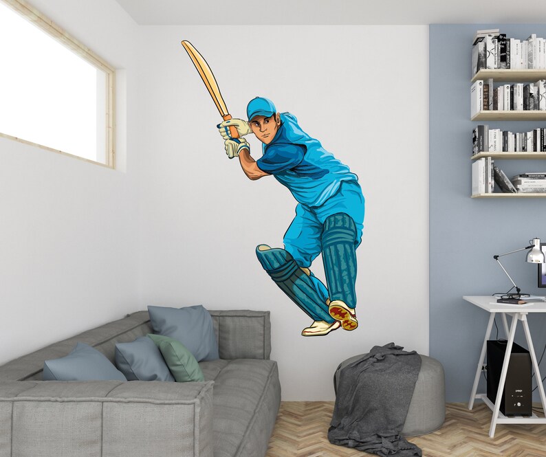 Cricket Wall Decal/ Sports Wall Decal/ Boys Room Decal/ - Etsy