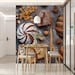 Bakery Wall Mural/ Kitchen Wall Mural/ Colorful Wall Mural/ Bakery Wall ...