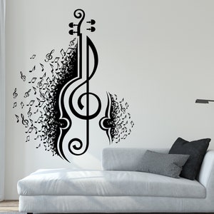 Music Wall Decal Music Notes Wall Sticker Music Wall Decor (K401) - Etsy