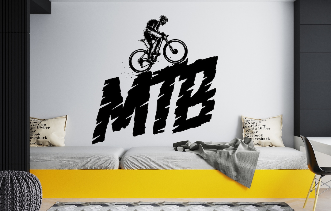 BMX Wall Decal/ BMX Wall Decor/ Bicycle Wall Decal/ Extreme Sports ...