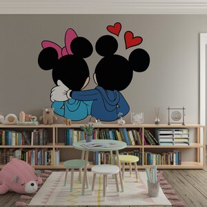 Mickey Mouse Wall Decal Cartoon Wall Décor for Kids Nursery (K1364) - Etsy