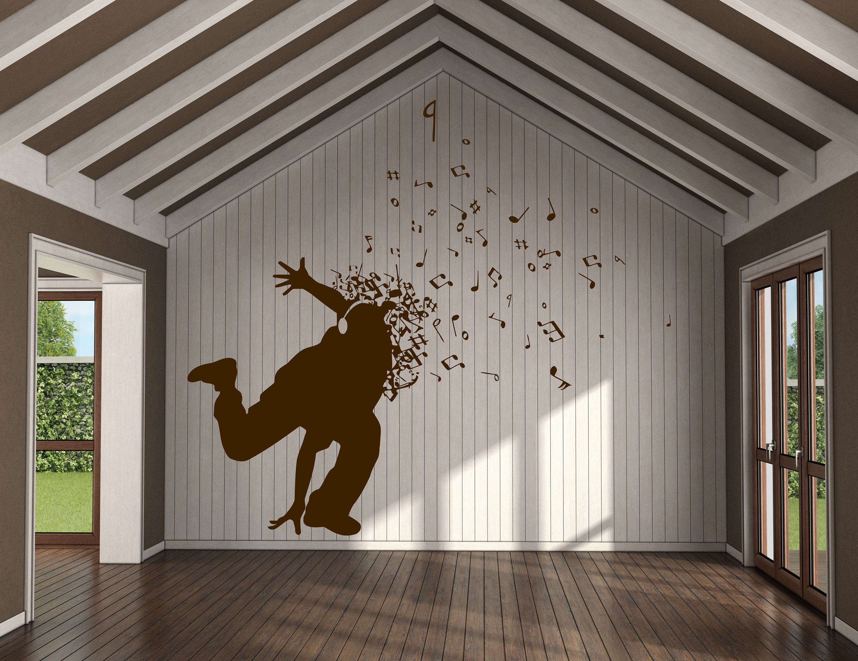 Music Wall Decal Music Notes Wall Sticker Music Wall Decor - Etsy