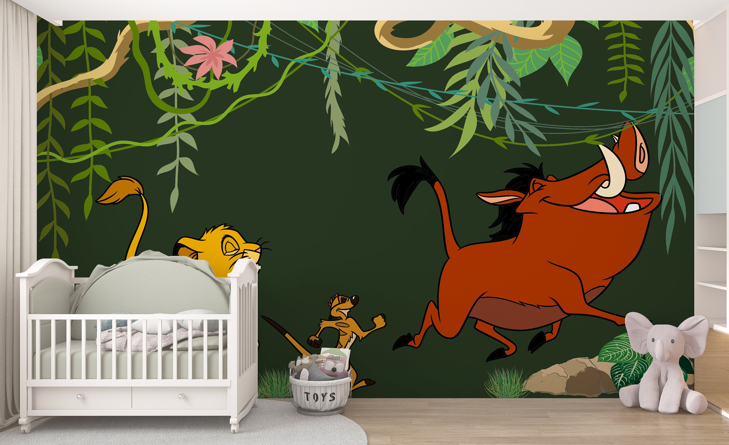 Lion King Wallpaper/ Hakuna Matata Mural/ the Lion King Wallpaper ...
