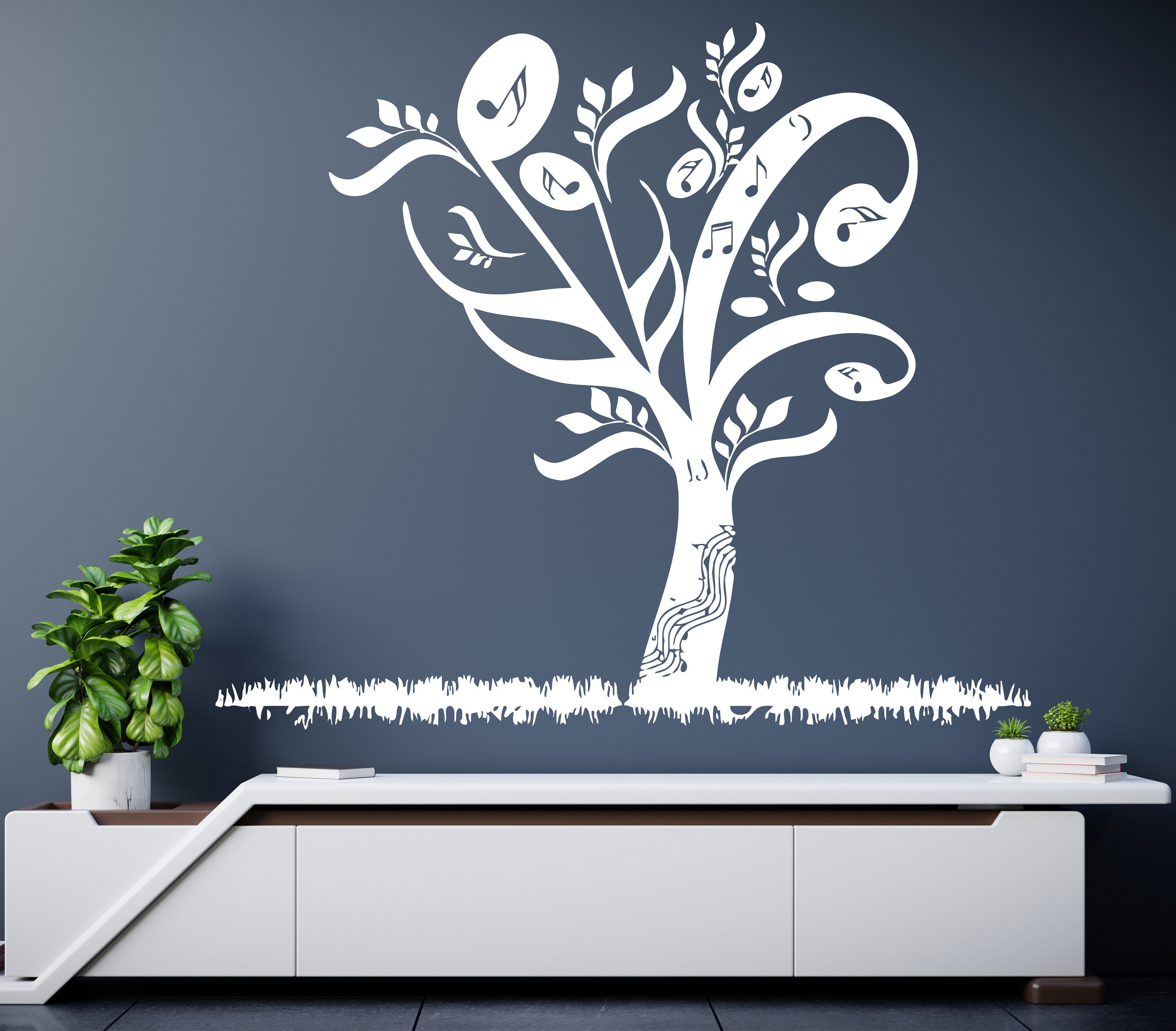 Music Wall Decal Music Notes Wall Sticker Music Wall Decor - Etsy