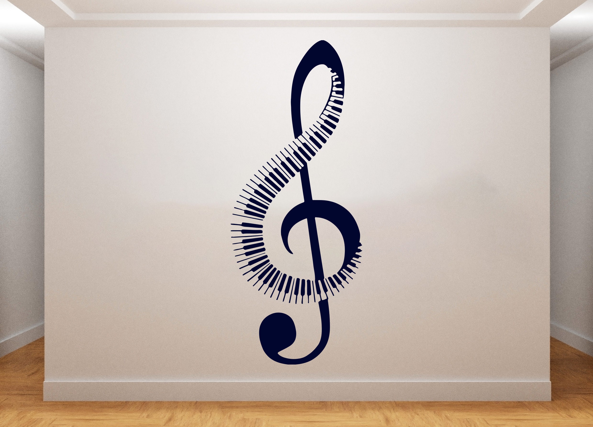 Music Wall Decal Music Notes Wall Sticker Music Wall Decor - Etsy