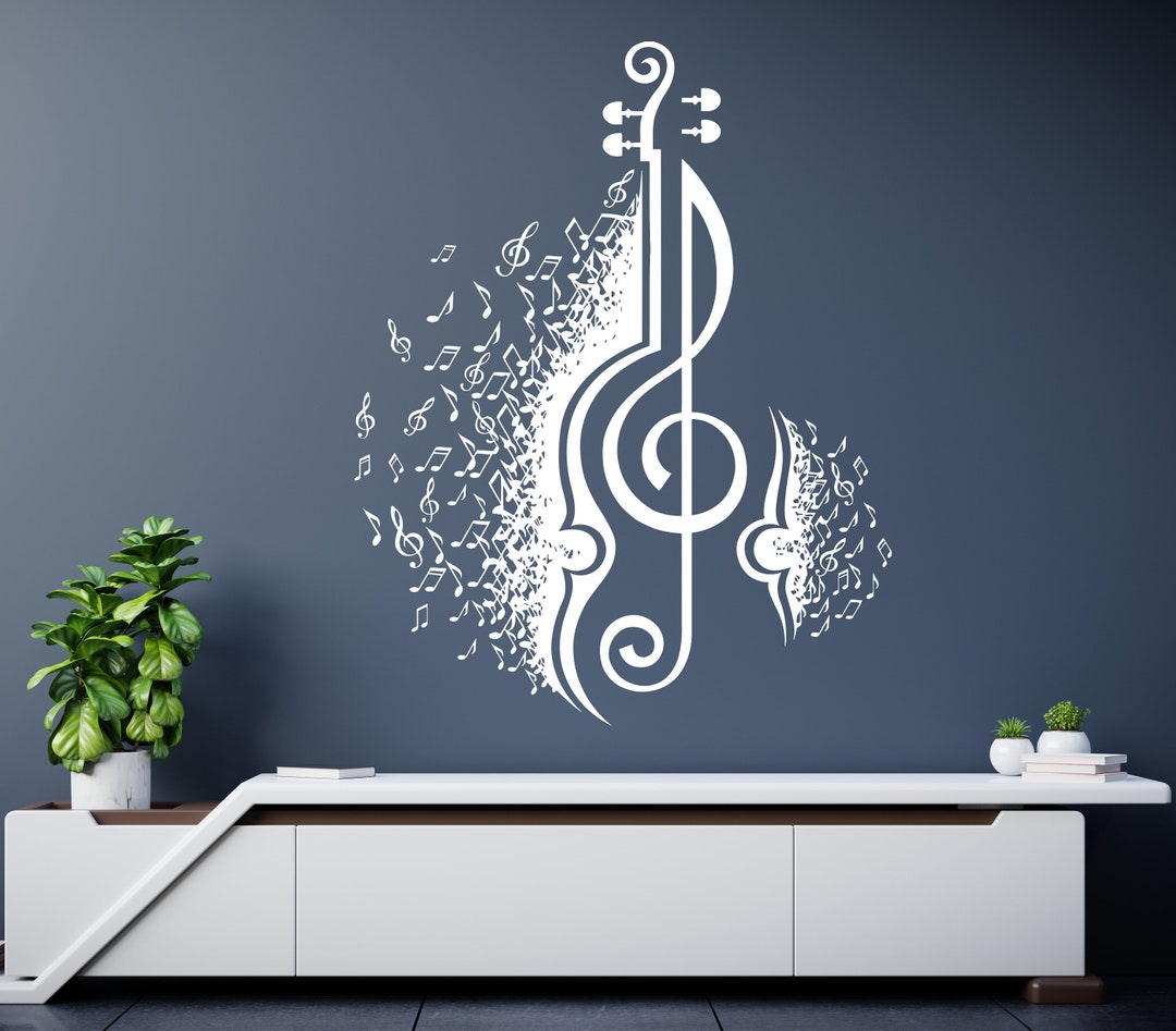 Music Wall Decal Music Notes Wall Sticker Music Wall Decor (K401) - Etsy