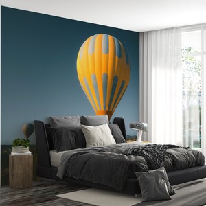 Balloons Wallpaper/ Sky Wall Mural/ Balloon Wall Mural/ Hot Air Balloon ...