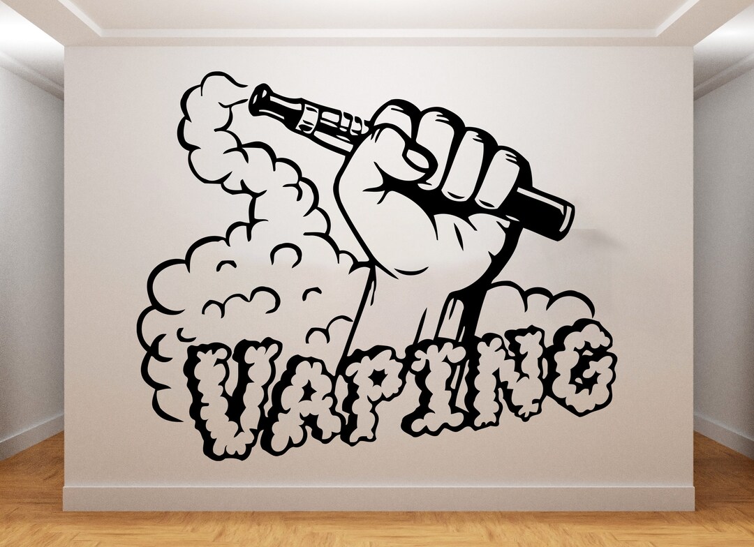 Vaping Wall Decal / Vape Shop Decal / Smoke Wall Decal / Vape Wall ...