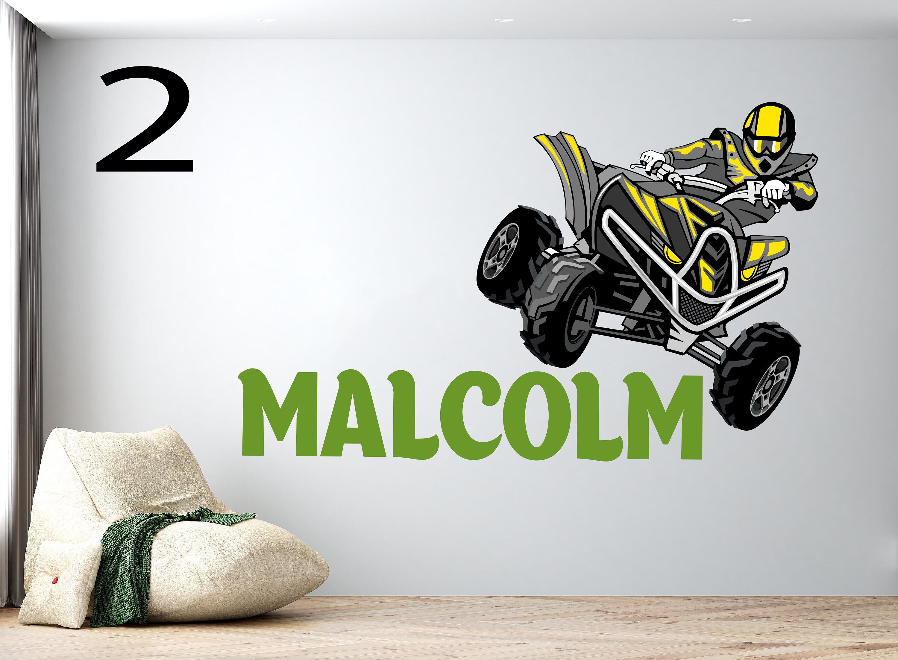 ATV Wall Decal/ ATV Decor/ Car Wall Decal/ SUV Wall Decal/ - Etsy