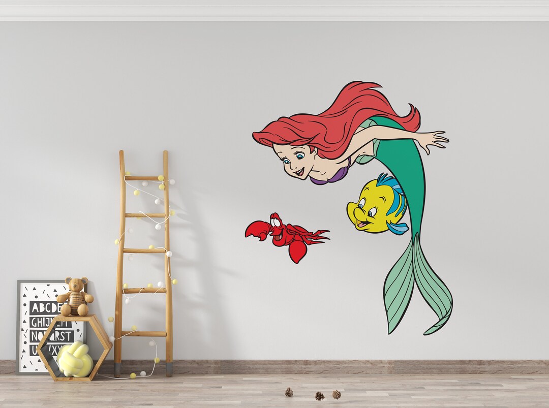 Ariel Wall Decal/ Little Mermaid Wall Decal/ Mermaid Decal Kids Wall ...