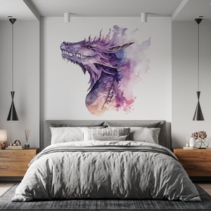 Dragon Wall Decal/ Fantasy Wall Decal/ Chinese Dragon Wall Decal ...