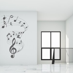 Music Wall Decal Music Notes Wall Sticker Music Wall Decor (K405) - Etsy