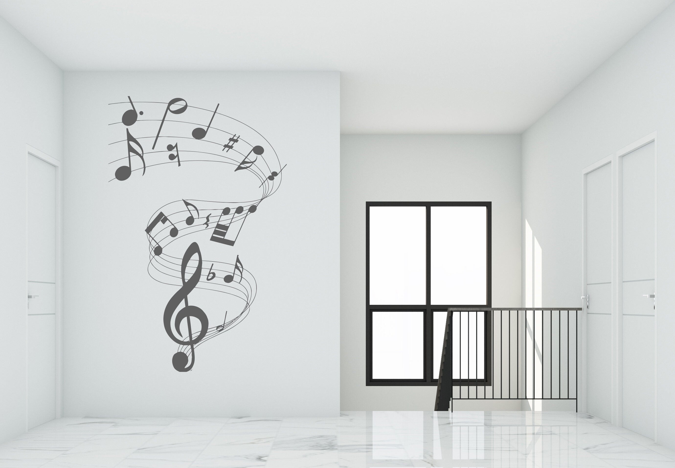 Music Wall Decal Music Notes Wall Sticker Music Wall Decor (K405) - Etsy