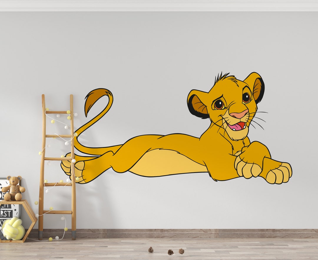 The Lion King Wall Decal/ Simba Wall Decor for Kids/ Nursery Wall Decor ...