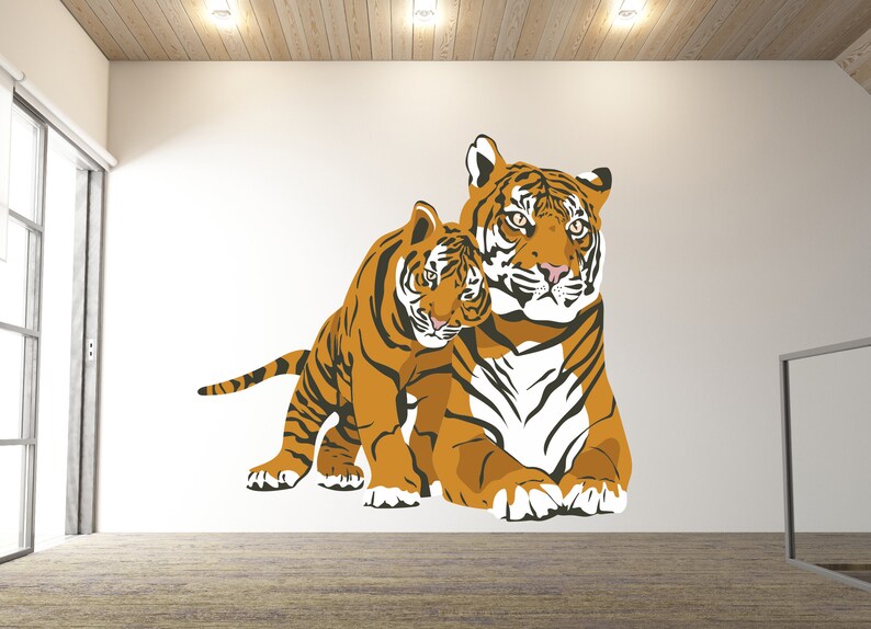 Tiger Wall Decal/ Tiger Wall Sticker/ African Animal Decal/ - Etsy