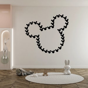 Mickey Mouse Wall Decal Cartoon Wall Decor for Kids Nursery (K670) - Etsy