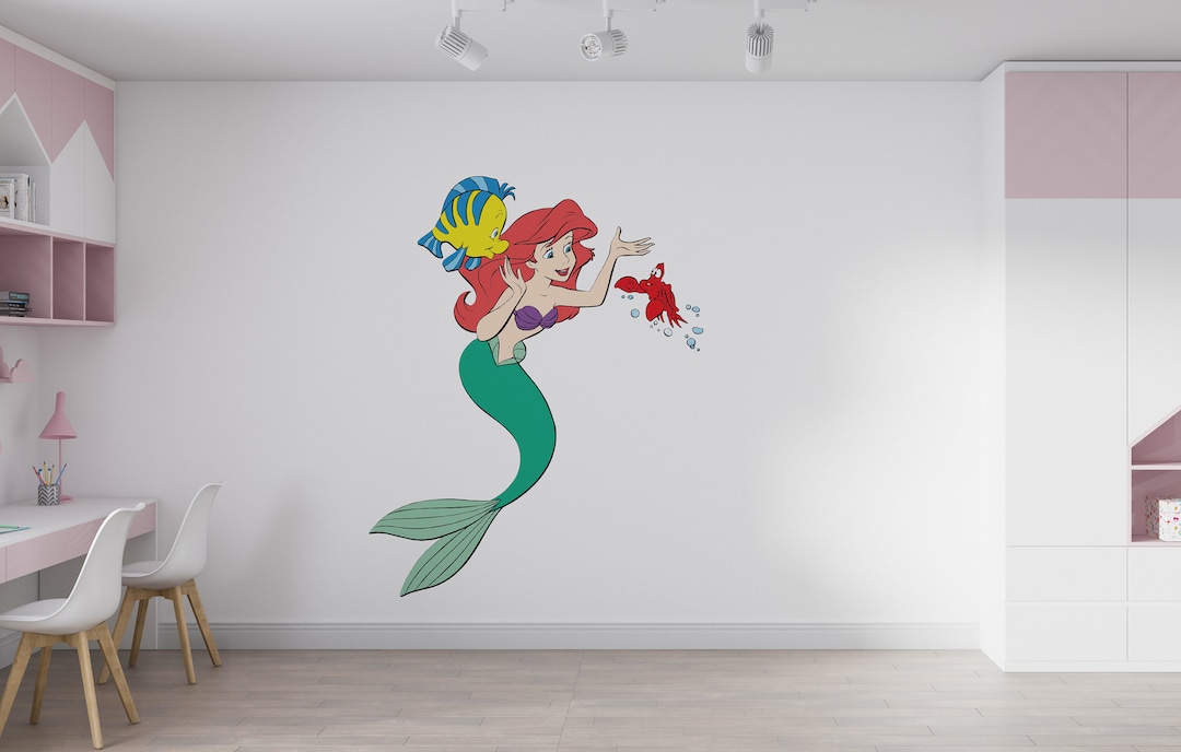 Ariel Wall Decal/ Little Mermaid Wall Decal/ Mermaid Decal Kids Wall ...
