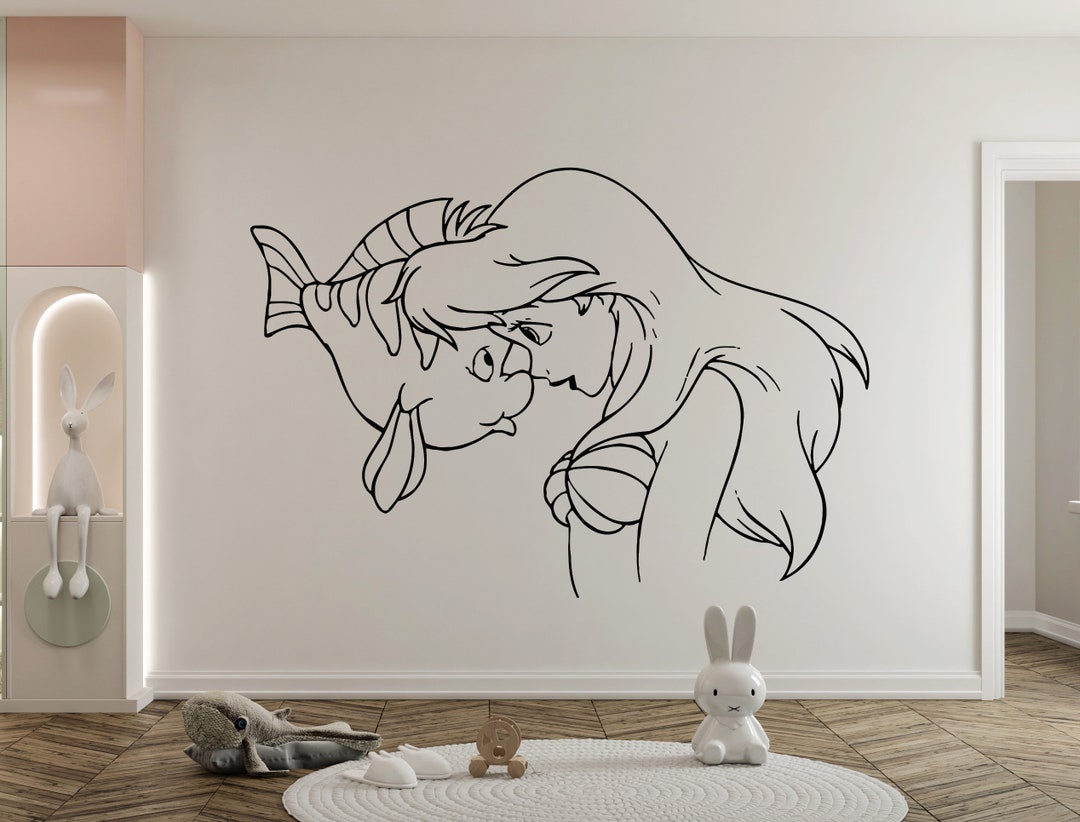 Ariel Wall Decal/ Little Mermaid Wall Decal/ Mermaid Decalkids Wall ...
