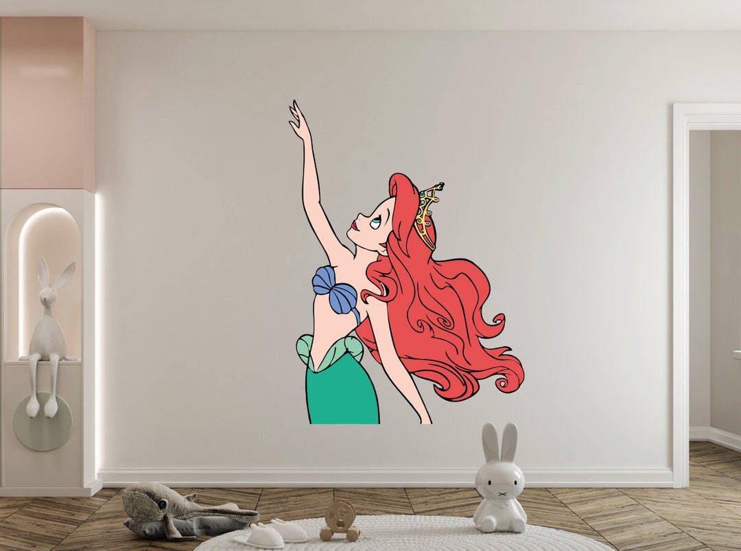Ariel Wall Decal/ Little Mermaid Wall Decal/ Mermaid Decal Kids Wall ...