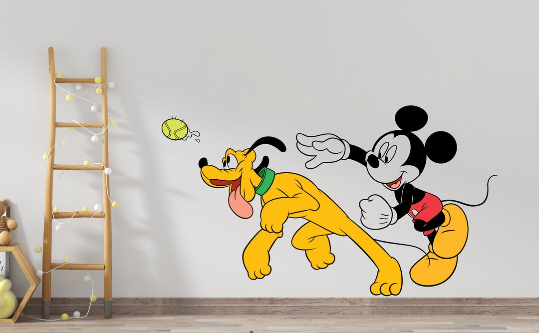 Mickey Mouse Wall Decal Cartoon Wall Decor for Kids Nursery (K301) - Etsy
