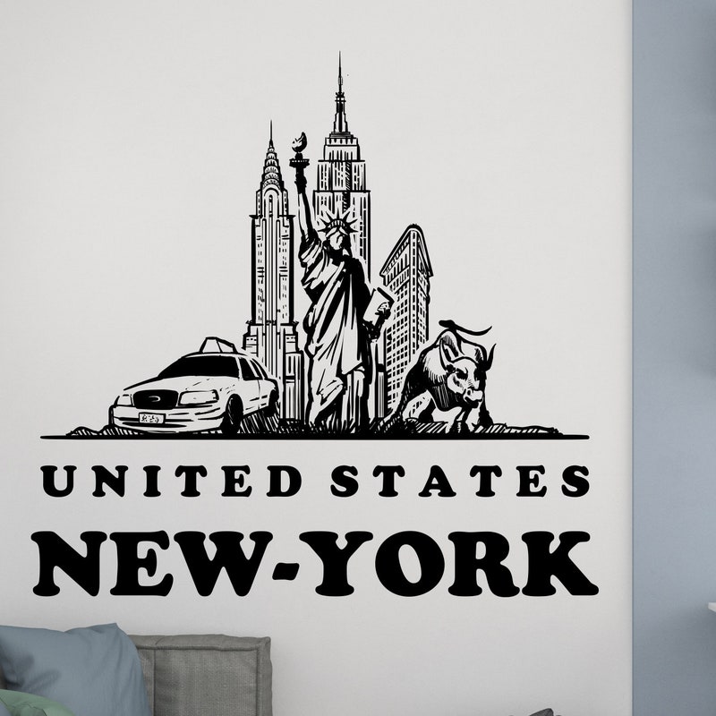 New York Wall Decal - Etsy