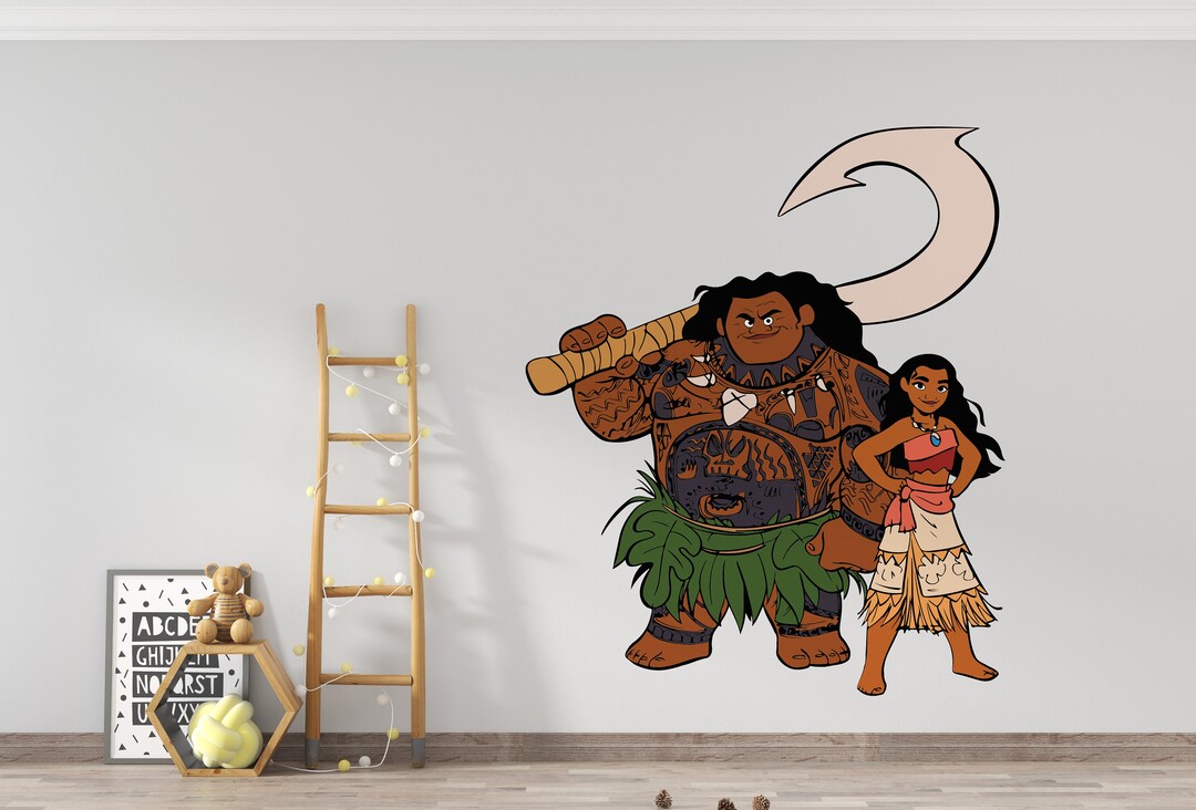 Moana Wall Decal/ Disney Princess Wall Decal/ Moana Stickers/ Nursery ...
