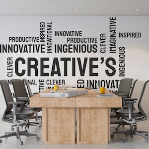 Office Wall Decal/ Business Wall Decal/ Teamwork Wall Decal/ (K1148) - Etsy