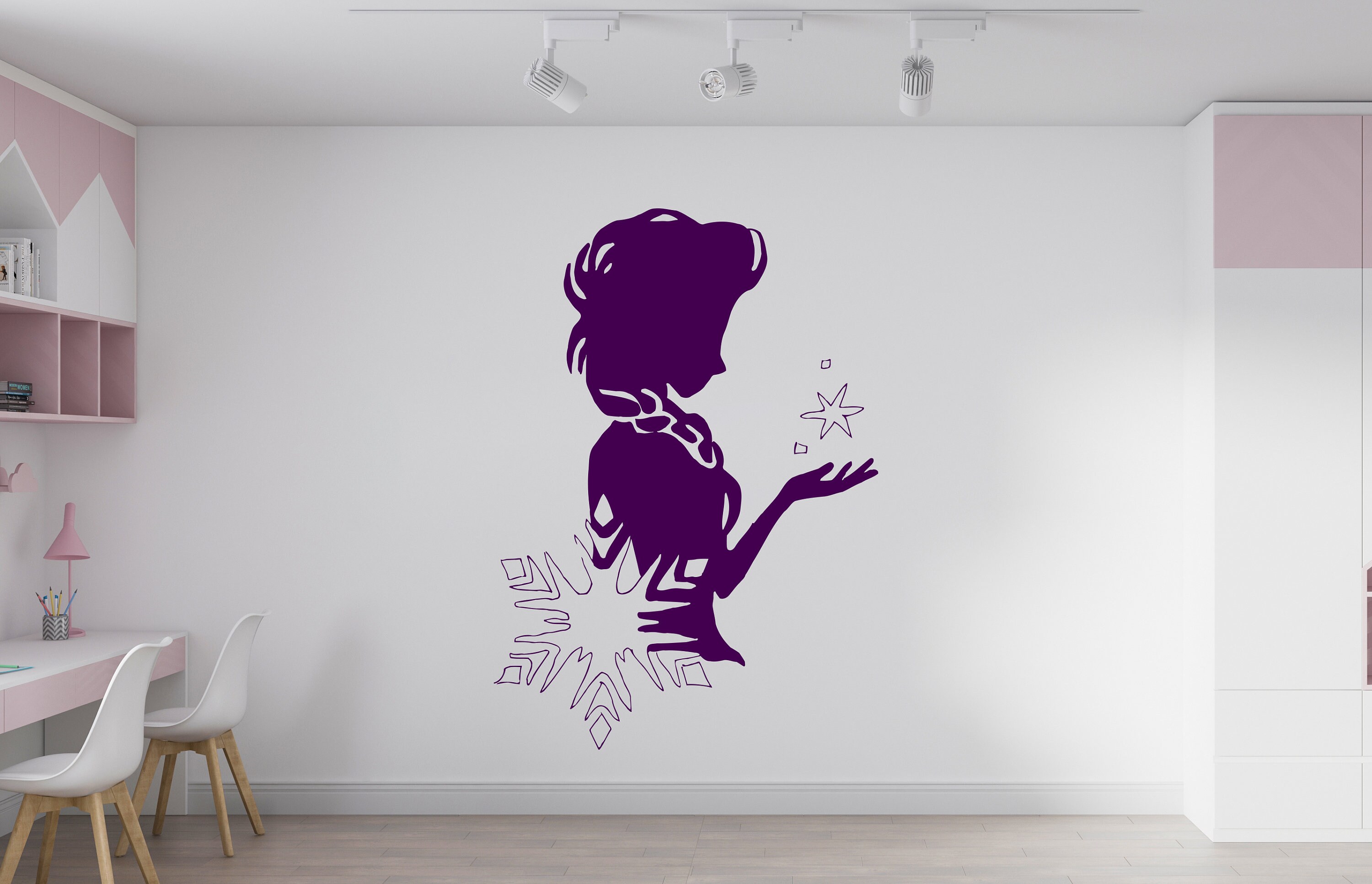 Frozen Wall Decal Princess Elsa and Anna Wall Decor for Girls - Etsy