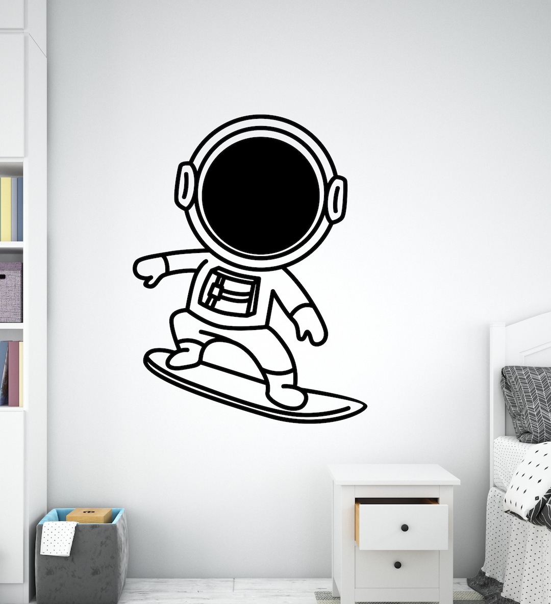 Astronaut Wall Decal/ Decal for Nursery/ Space Wall Decal/ (K185) - Etsy