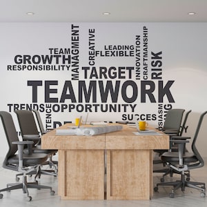 Office Wall Decal/ Business Wall Decal/ Teamwork Wall Decal/ (K1151) - Etsy