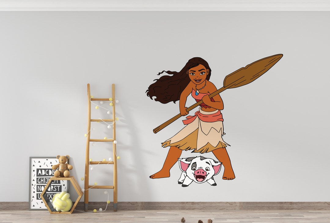Moana Wall Decal/ Disney Princess Wall Decal/ Moana Stickers/ Nursery ...