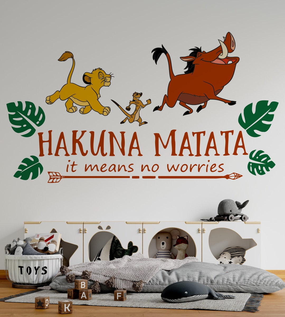 The Lion King Wall Decal Simba Wall Decor for Kids Nursery Wall Decor ...