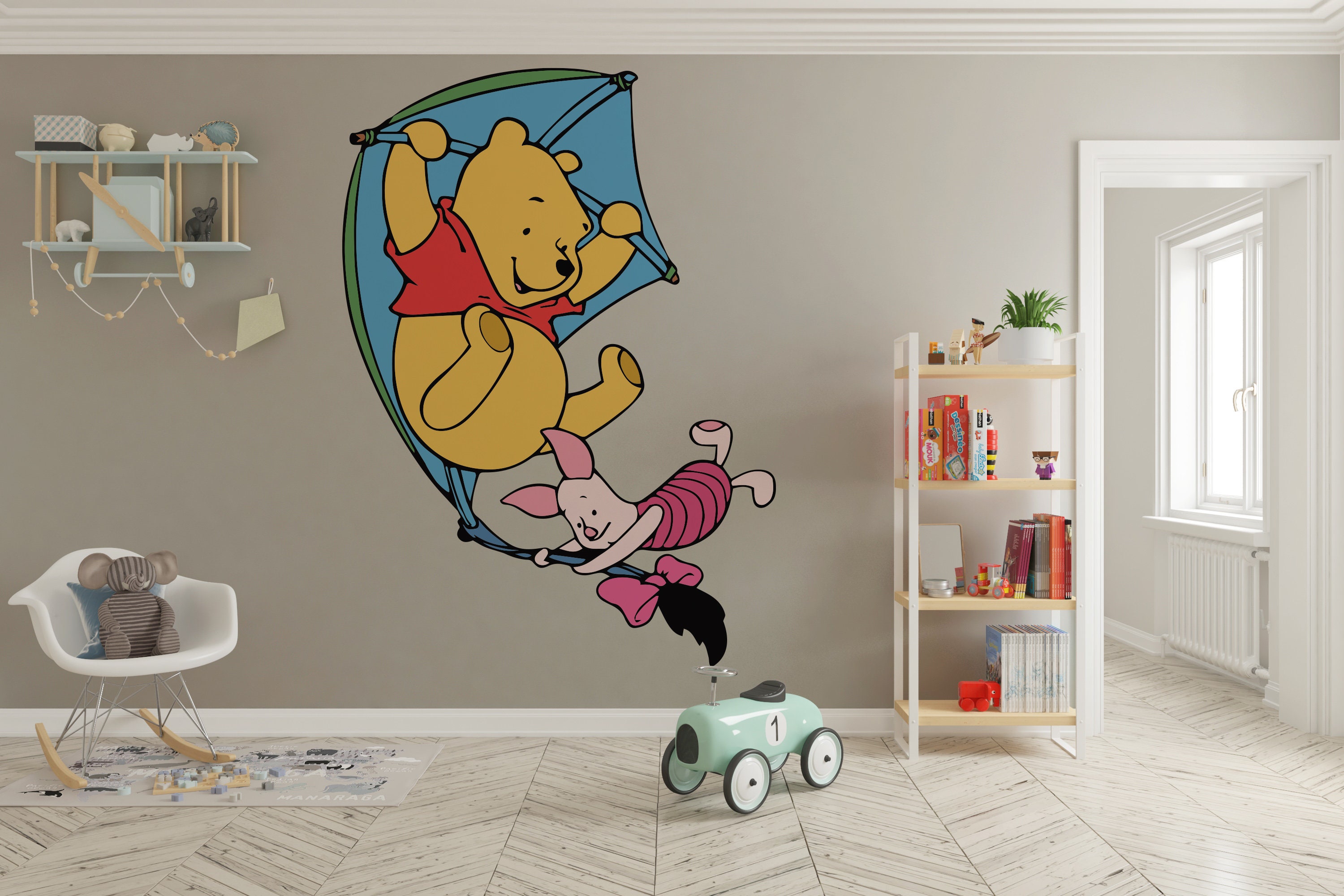 Winnie the Pooh Wall Decal for Kids Bedroom Wall Decor Winnie the Pooh ...