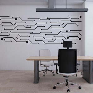 Circuit Board Wall Decal. Technology Wall Decal. Office Wall Decal ...
