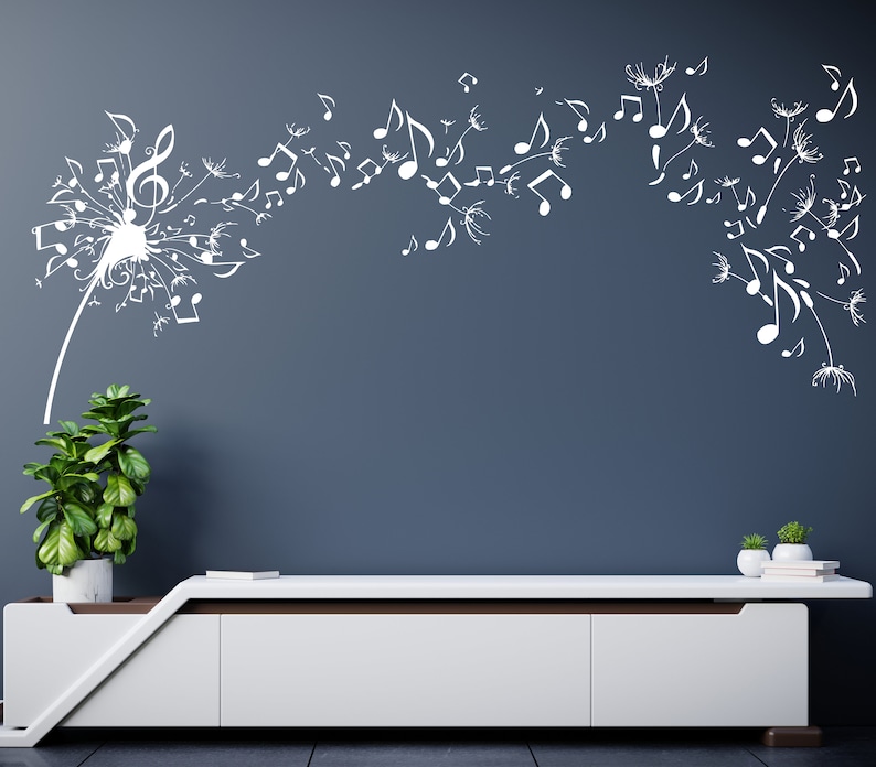 Music Wall Decal Music Notes Wall Sticker Music Wall Decor - Etsy