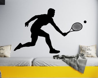 Tennis Decal Sports Decal Tennis Sticker Tennis Wall Decal - Etsy