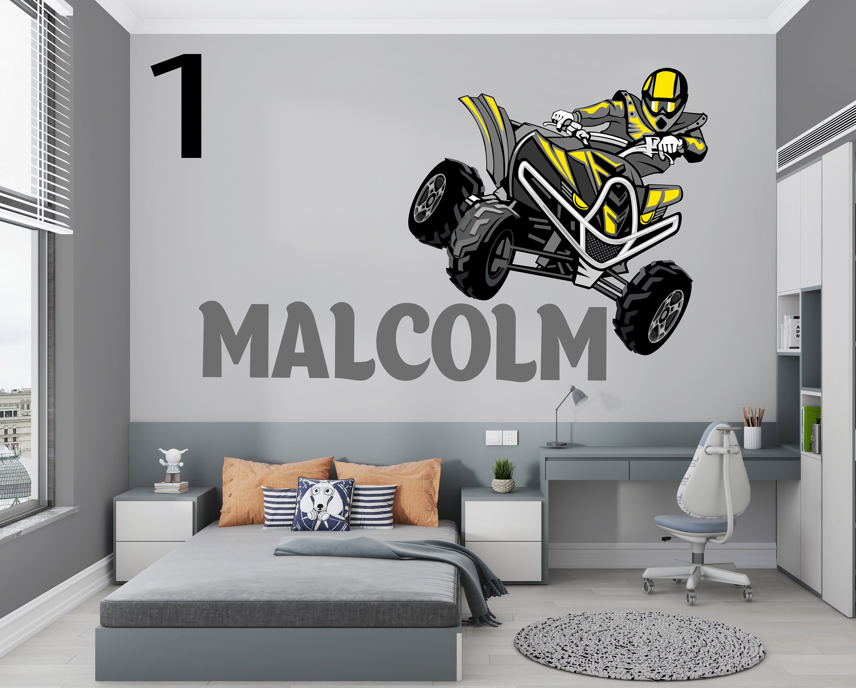 ATV Wall Decal/ ATV Decor/ Car Wall Decal/ SUV Wall Decal/ - Etsy