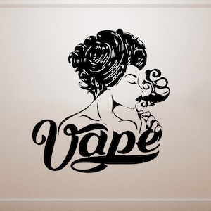 Vaping Wall Decal / Vape Shop Decal / Smoke Wall Decal / Vape - Etsy