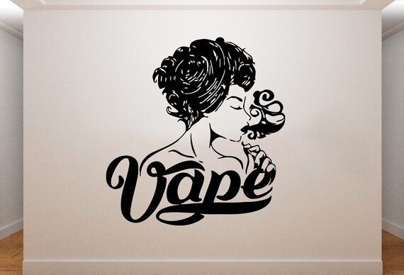 Vaping Wall Decal / Vape Shop Decal / Smoke Wall Decal / Vape | Etsy